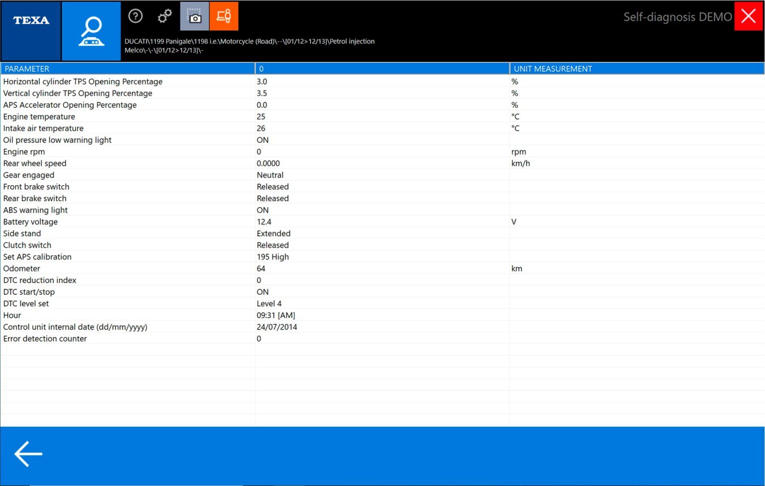TEXA S.p.A. - Software IDC5 - Software